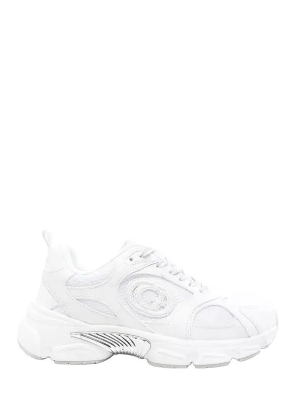 Guess Logo Detail Chunky Sneakers - White