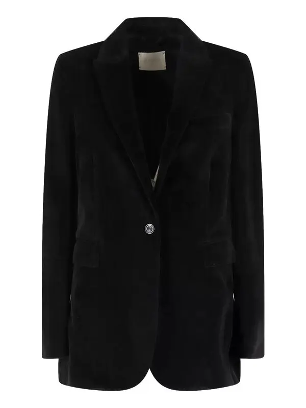 CIRCOLO 1901 Button Blazer - Black