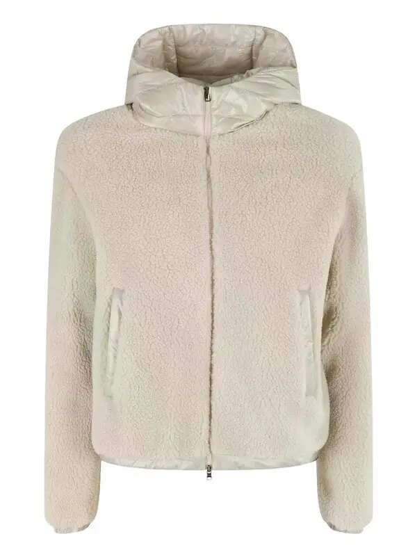 Herno Quilted Hooded Jacket - Neutrals