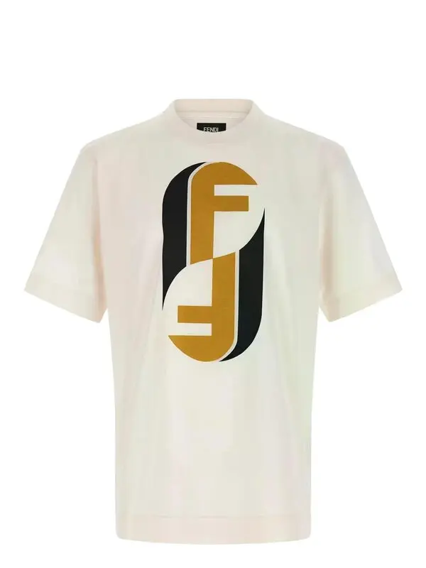 Fendi Nity Monogram-print T-shirt - Neutrals