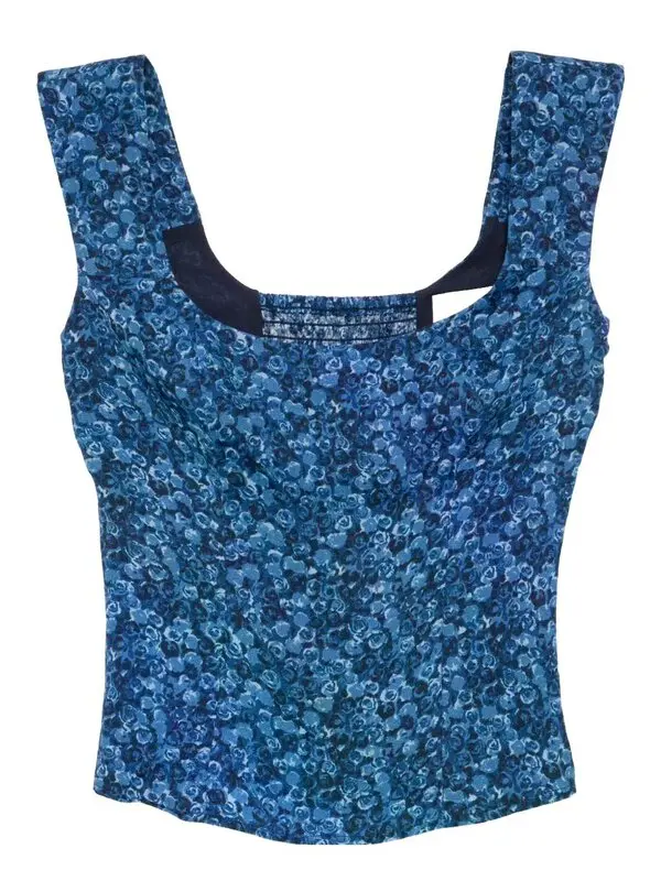 REFORMATION Navi Top - Blue