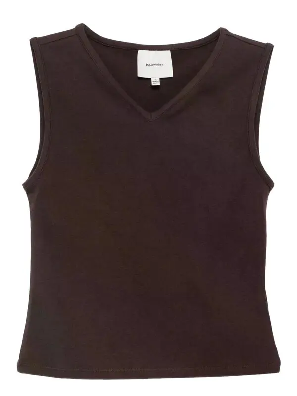 REFORMATION Wren Top - Brown