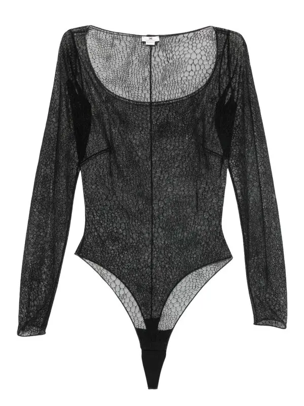 Elisabetta Franchi Long-sleeve Bodysuit - Black