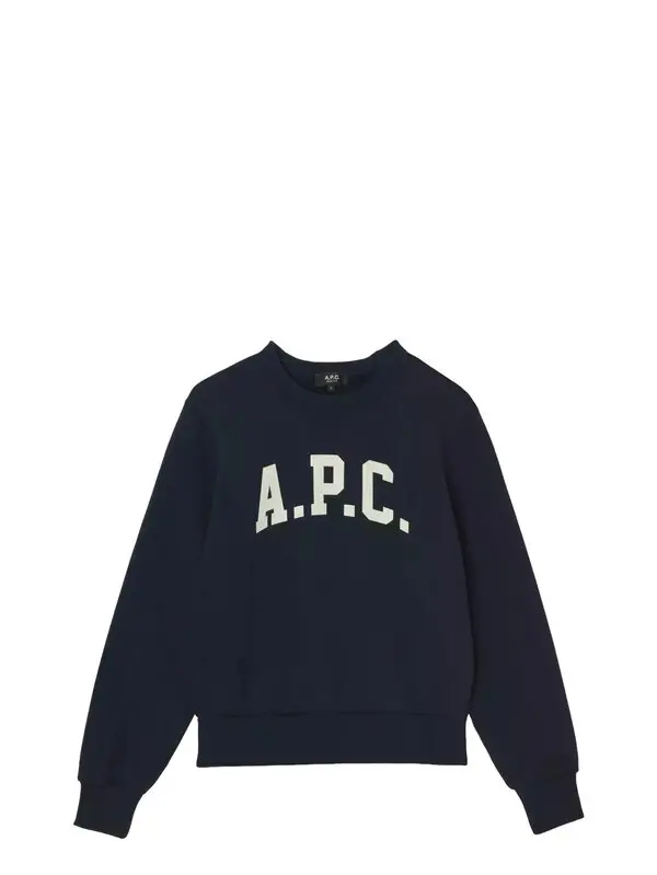 A.p.c. Logo Crewneck Sweatshirt - Black