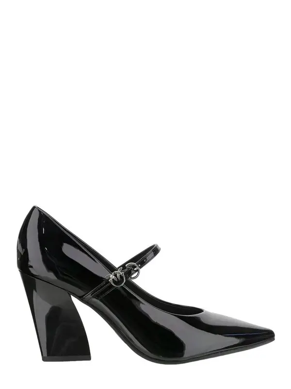 Pinko 80mm Pointed-toe Buckle Pumps - Black