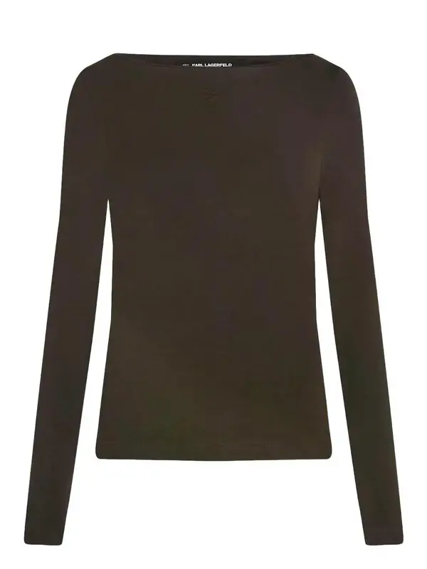 Karl Lagerfeld Long-sleeve T-shirt - Brown