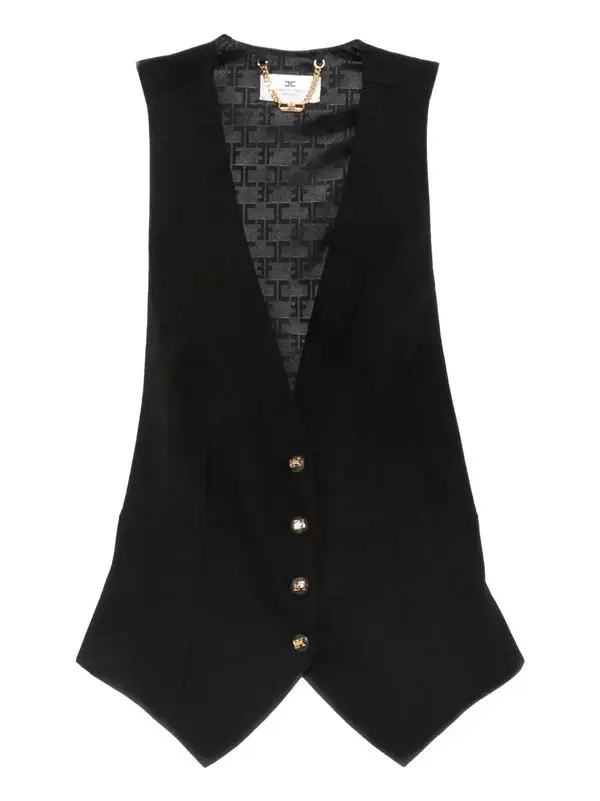 Elisabetta Franchi Button-fastening Waistcoat - Black