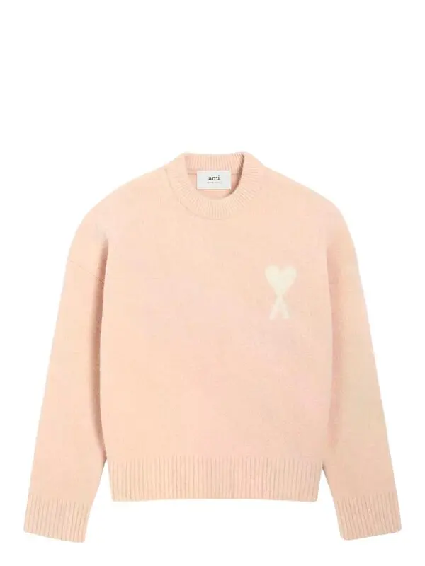 Ami De Coeur Crew-neck Sweater - Pink
