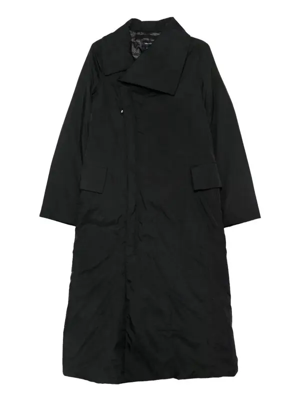 Y3 Raincoat With Asymmetric Collar - Black