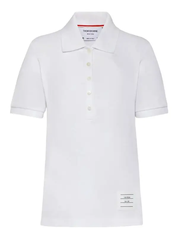 Thom Browne Short-sleeve Polo Shirt - White