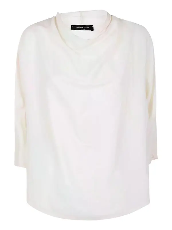 Fabiana Filippi Three-quarter Sleeve Blouse - Neutrals