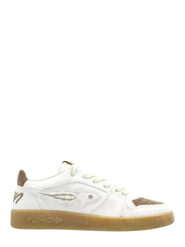 ENTERPRISE JAPAN Ej Egg Rocket Leather Sneakers - White