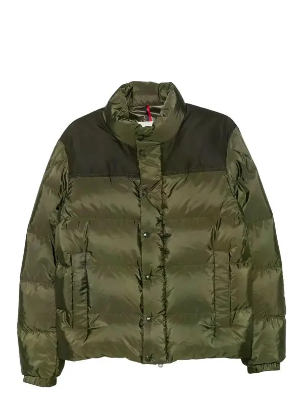 Moncler Virolais Quilted Panelled Jacket - Green