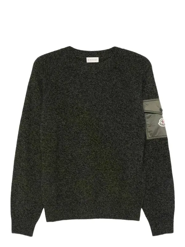 Moncler Crew Neck Pocket Sweater - Green