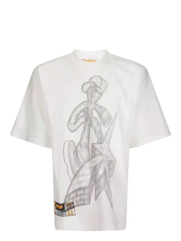PDF Graphic-print T-shirt - White