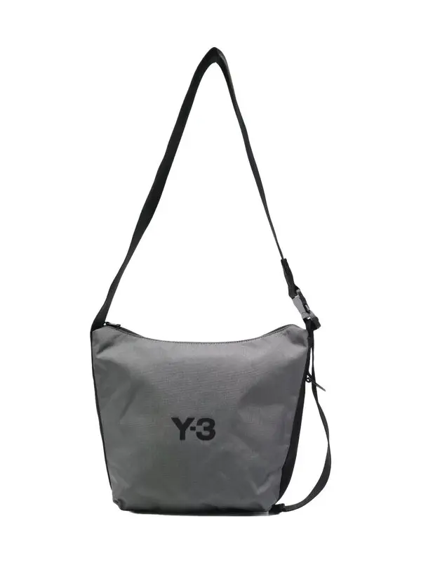Y3 Buckle-fastening Messenger Bag - Grey