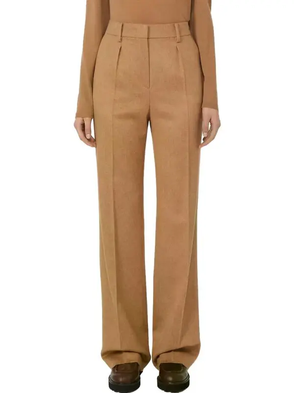 Max Mara Pleated Trousers - Neutrals