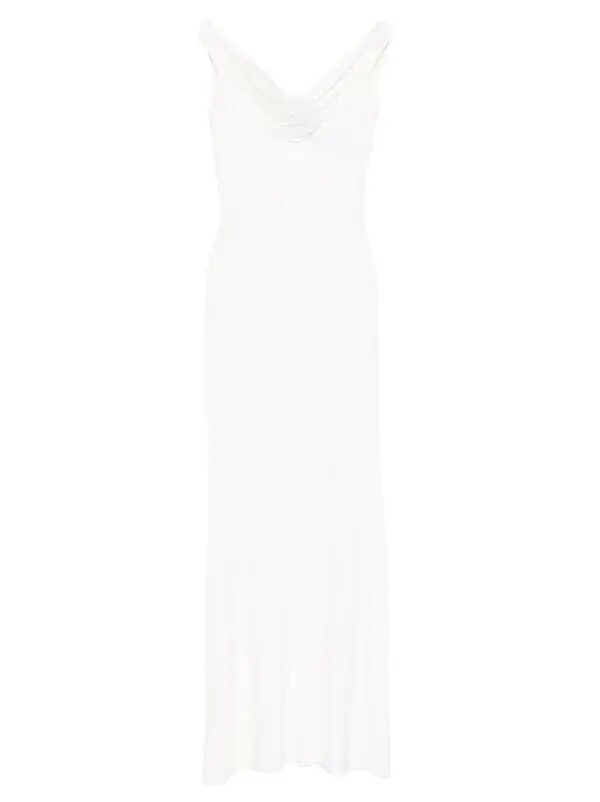 ROSERRY Embellished Sleeveless Maxi Dress - White