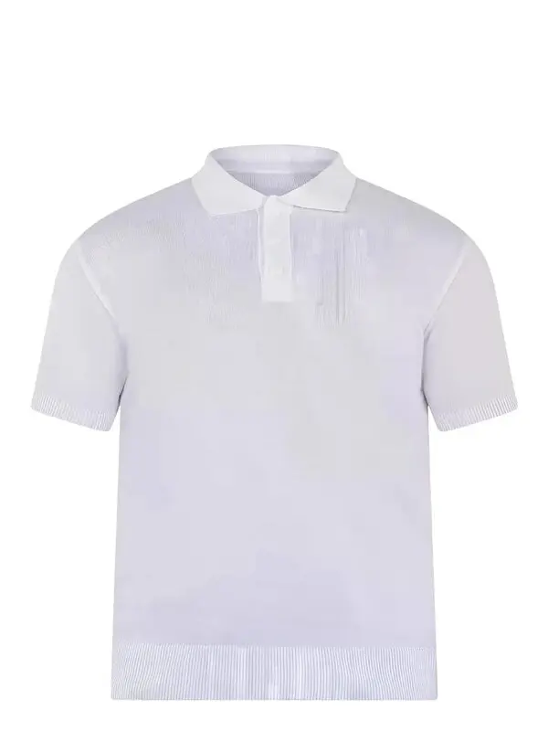 YES LONDON Three-button Knitted Polo Shirt - White