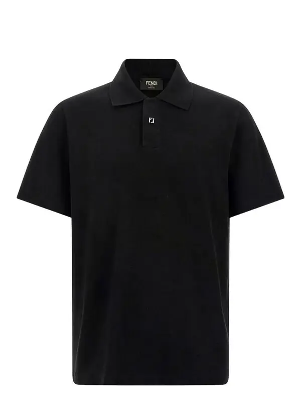 Fendi Ff Detail Piqué Polo Shirt - F0gme