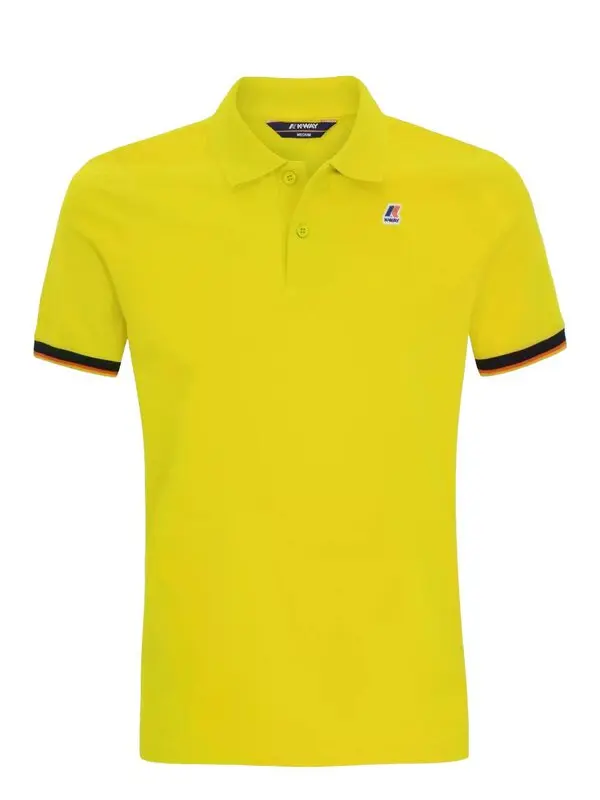 K-WAY Tipped Polo Shirt - Yellow