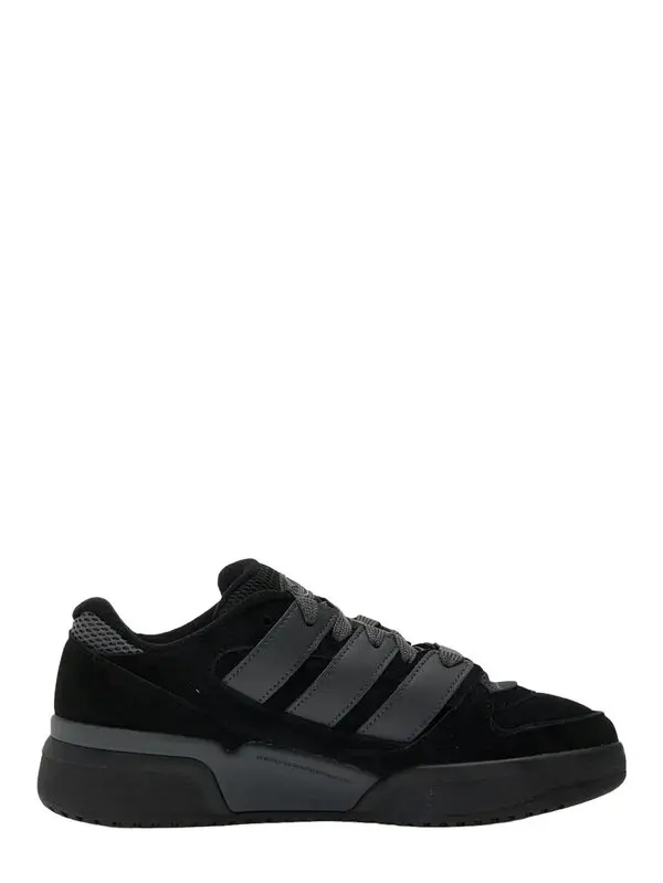 Adidas Forum 2000 Three-stripe Suede Sneakers - Black