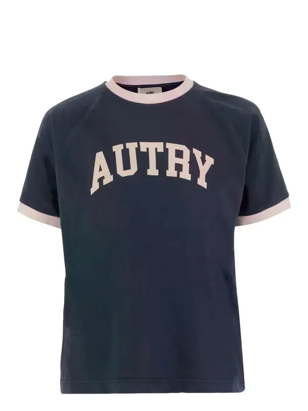 AUTRY College Logo Raglan-sleeve T-shirt - Blue