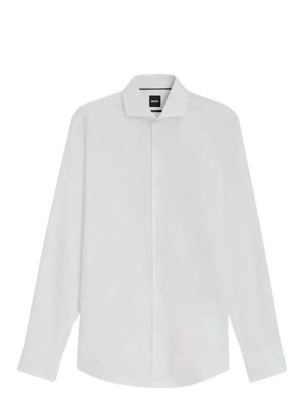 BOSS Long-sleeve Button-fastening Shirt - White