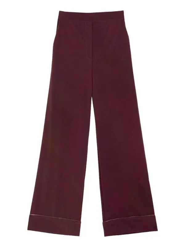 Malìparmi Cuffed-hem Zip-fastening Trousers - Red