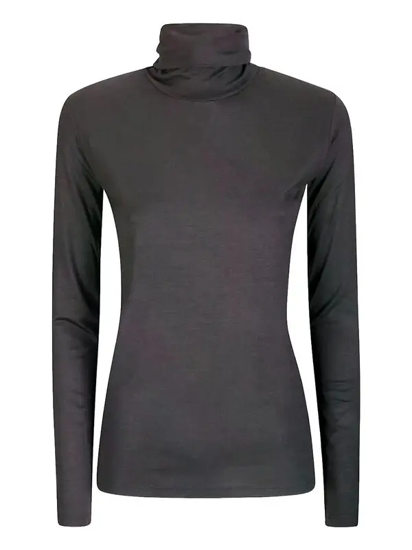HIRA Turtleneck Long-sleeve T-shirt - Black