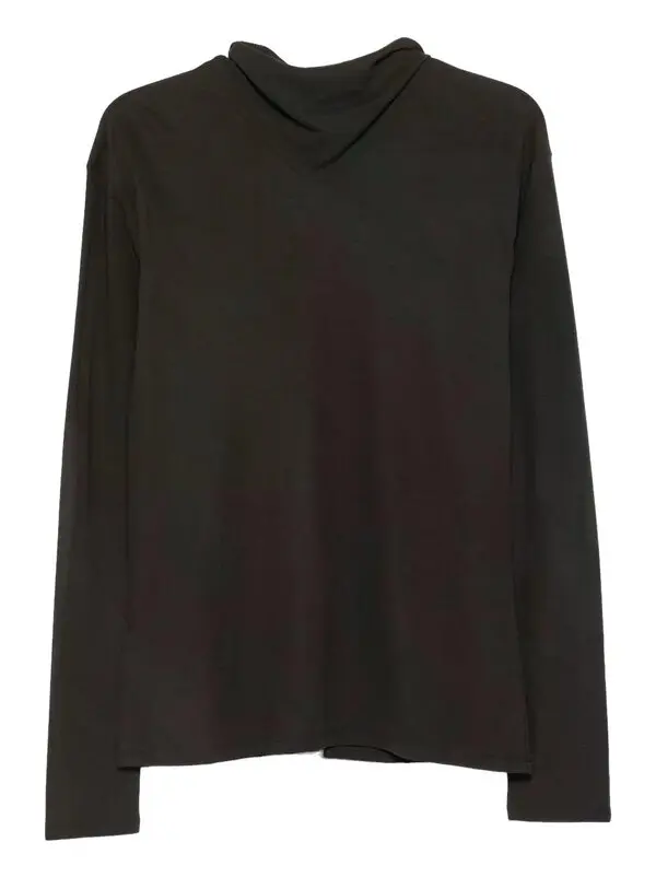 LEMAIRE Funnel Neck Long-sleeve Top - Green
