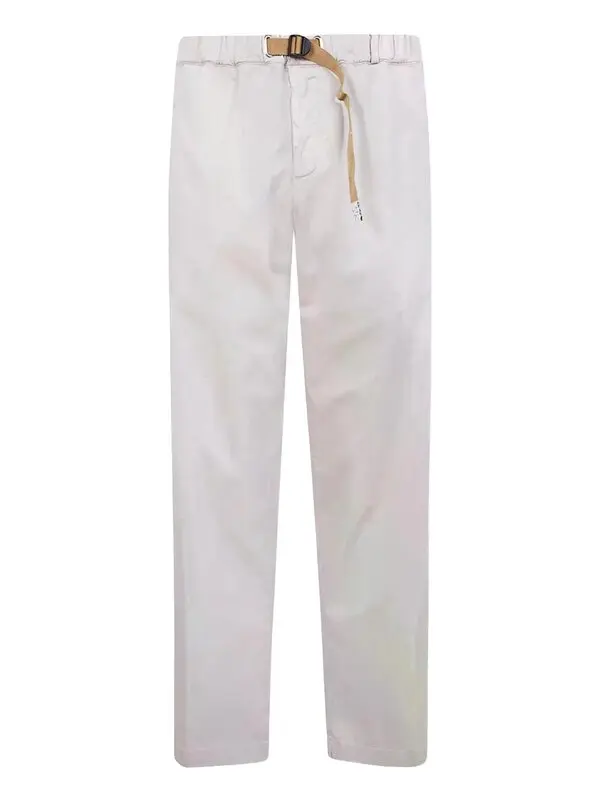 WHITE SAND Drawstring-fastening Trousers - White