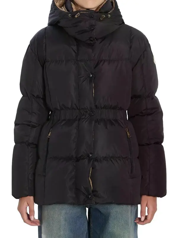 Moncler Agneux Hooded Puffer Jacket - Black
