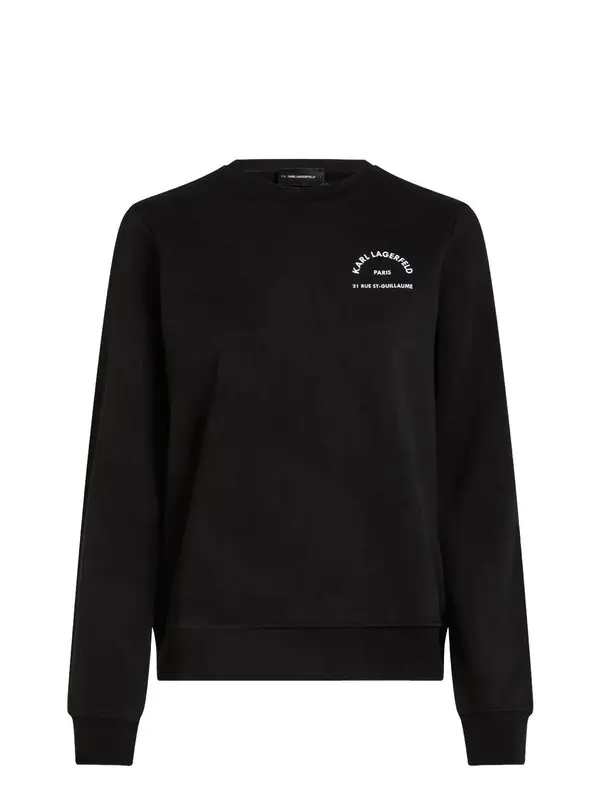 Karl Lagerfeld Rue St-guillaume Sweatshirt - Black