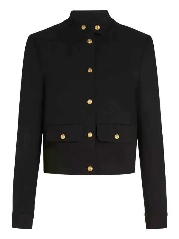 Karl Lagerfeld Mock-neck Jacket - Black