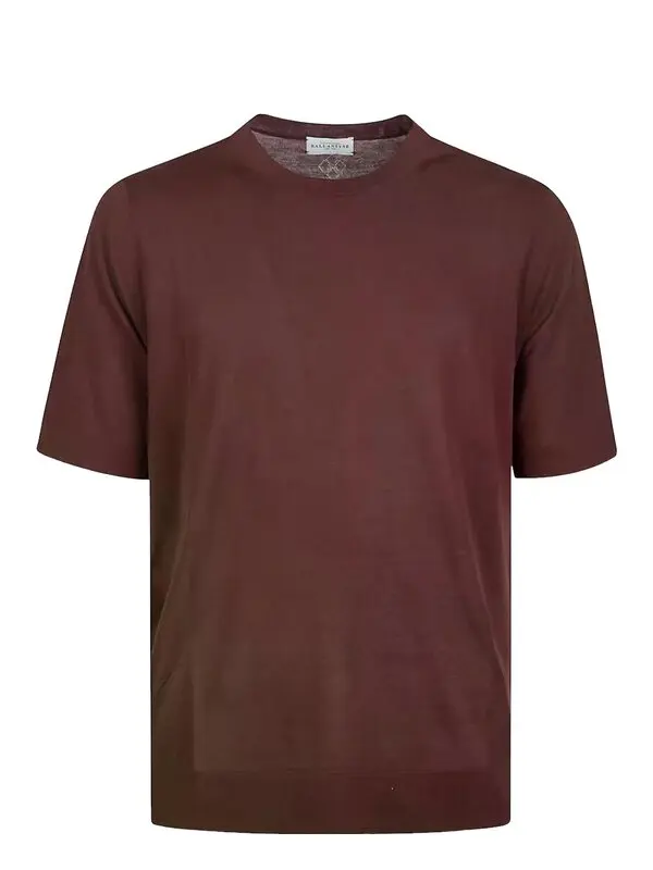 BALLANTYNE Short-sleeve Crew-neck T-shirt - Brown