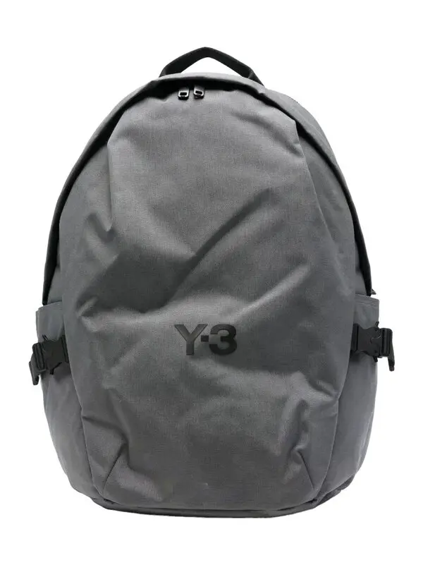 Y3 Logo-plaque Backpack - Grey