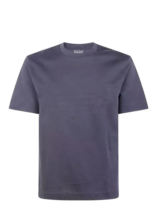 Emporio Armani Crew-neck Cotton T-shirt - Blue