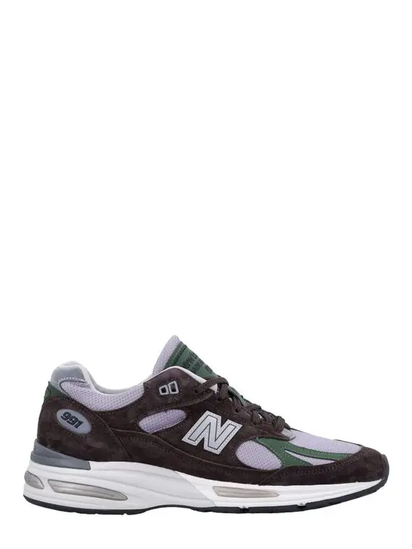 NEW BALANCE Made In Uk 991v2 Sneakers - Brown Green Purple