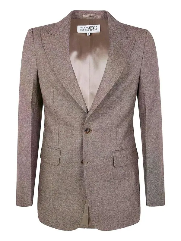 MAISON MARGIELA Wool Blazer - Neutrals