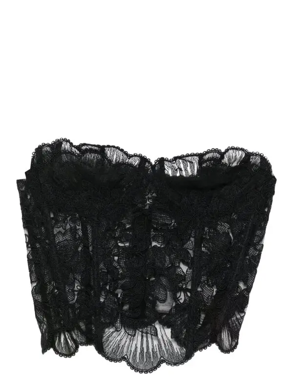 Ermanno Scervino Lace Corset Top - Black