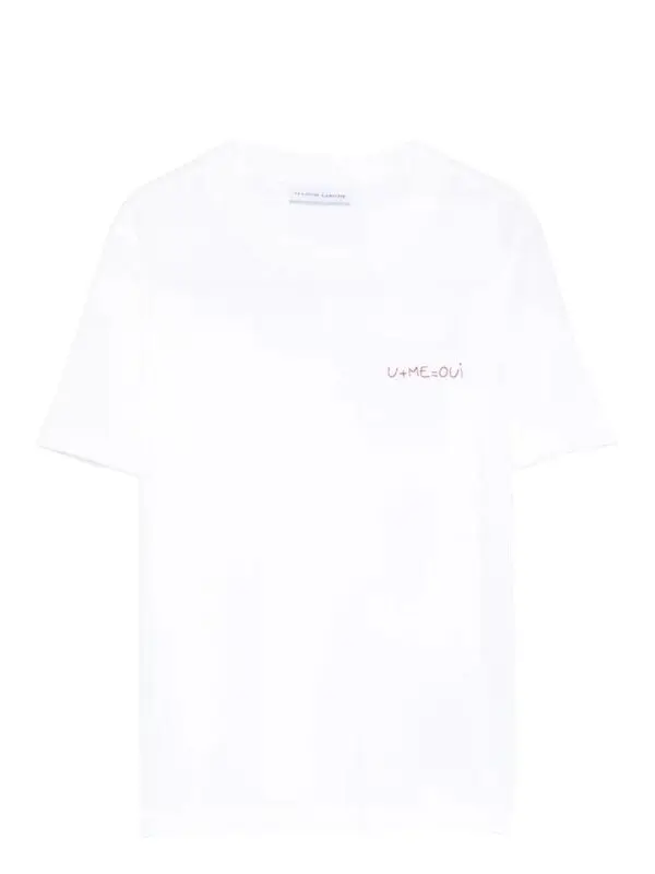 Maison Labiche Embroidered Cotton T-shirt - White