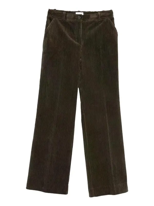 P.a.r.o.s.h Corduroy Straight-leg Trousers - Green