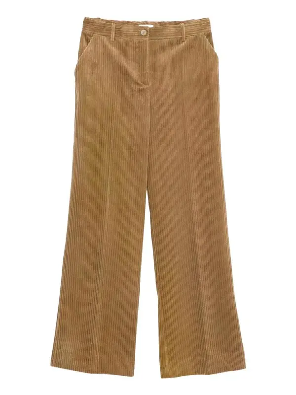 P.a.r.o.s.h Corduroy Straight Trousers - Brown