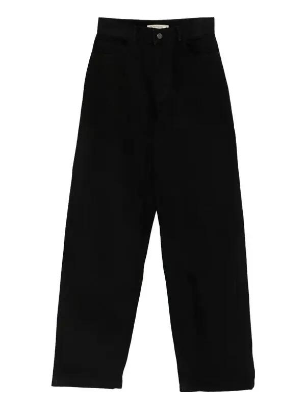 THE NEW SOCIETY High-waisted Straight-leg Jeans - Black
