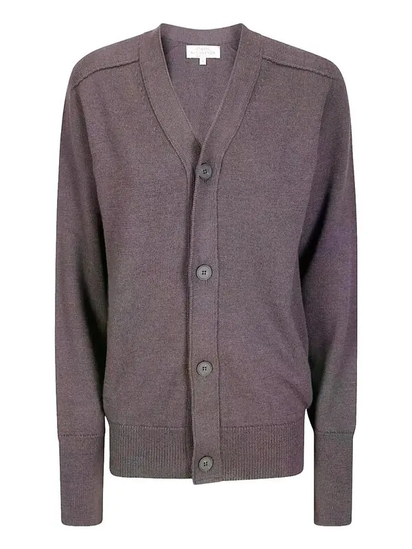 Studio Nicholson V-neck Merino Cardigan - Brown