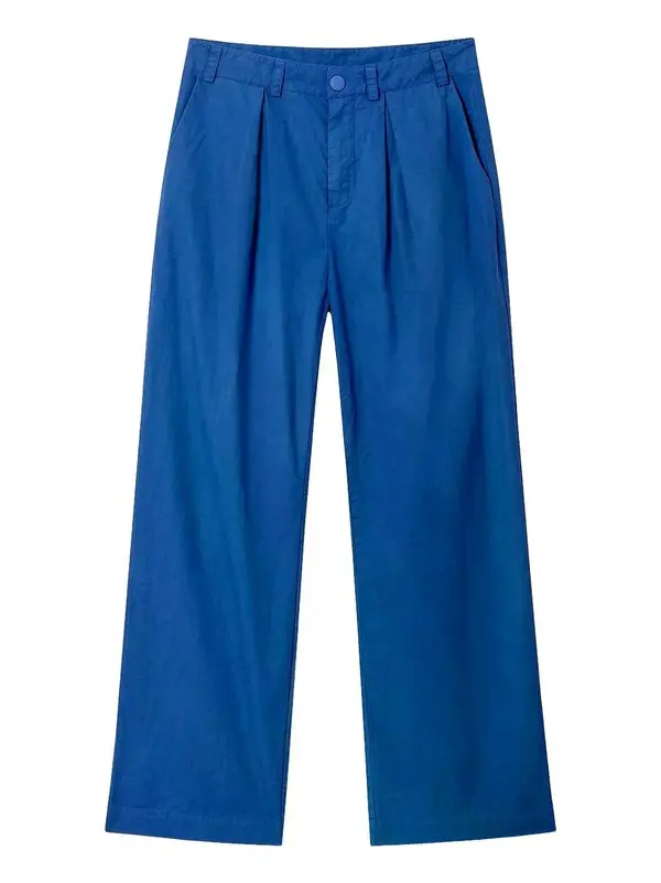 Rodebjer Tulia Cotton Trousers - Blue