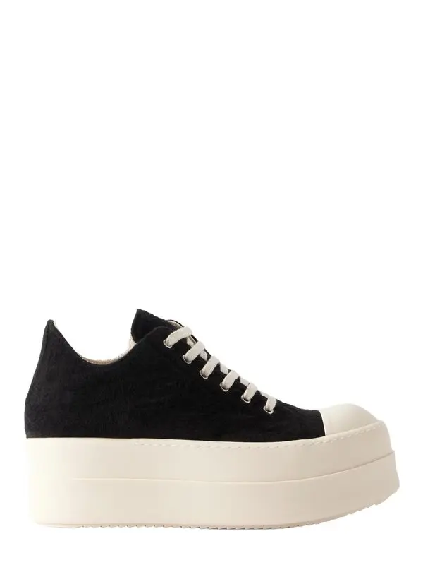 Rick Owens Double Bumper Platform Sneakers - Black