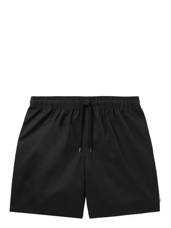 WTAPS Straight-leg Twill Drawstring Shorts - Black