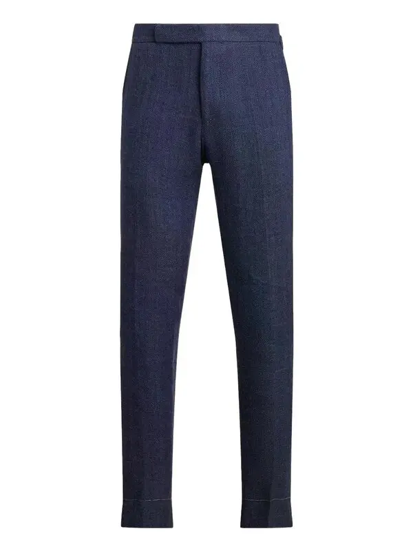 Ralph Lauren Herringbone Trousers - Blue